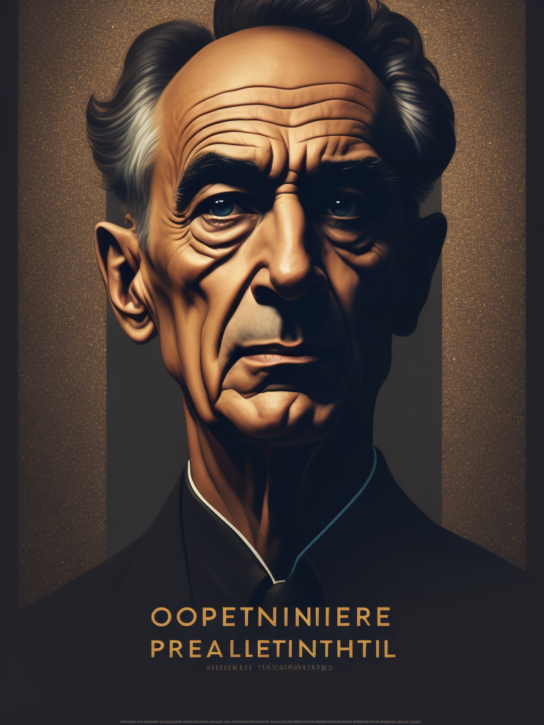 Premium Free ai Images | oppenheimer minimalist poster