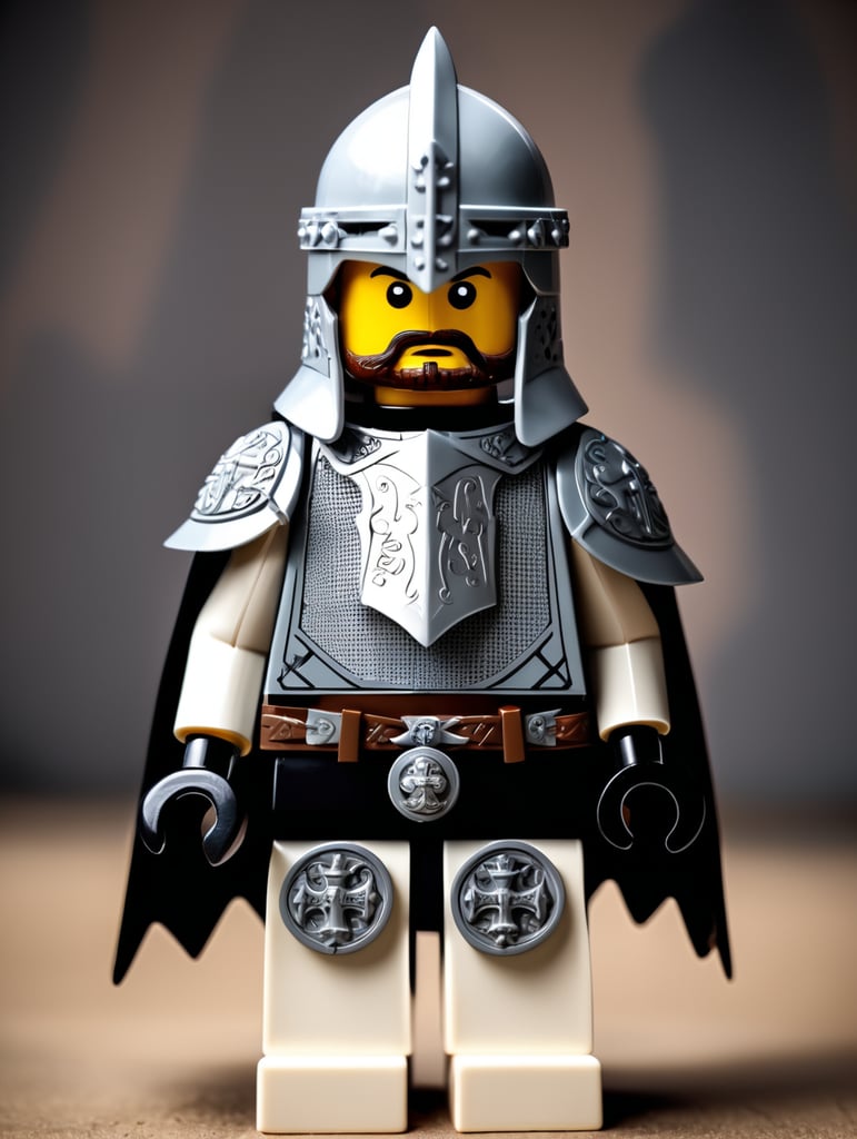 Premium Free ai Images | medieval knight templar as lego character