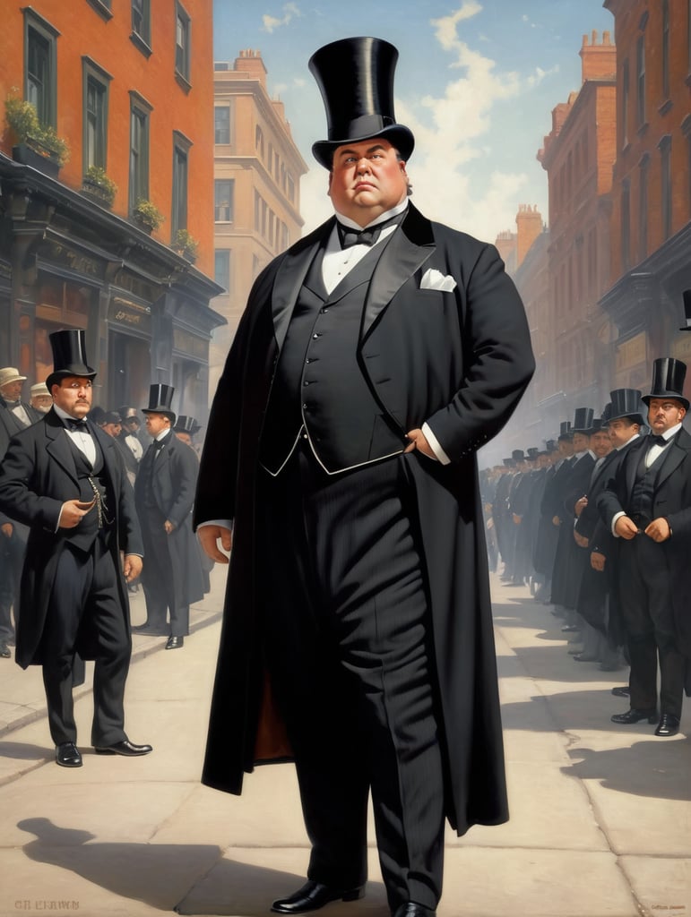 Premium Free ai Images | portrait of very rich obnoxious and polished ...