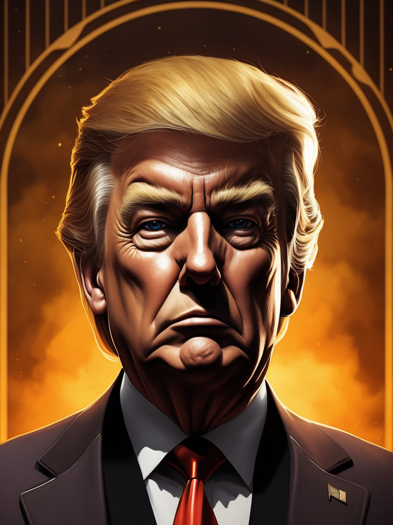 Lumenor AI Image Generation - donald trump hero portrait comics marvel ...