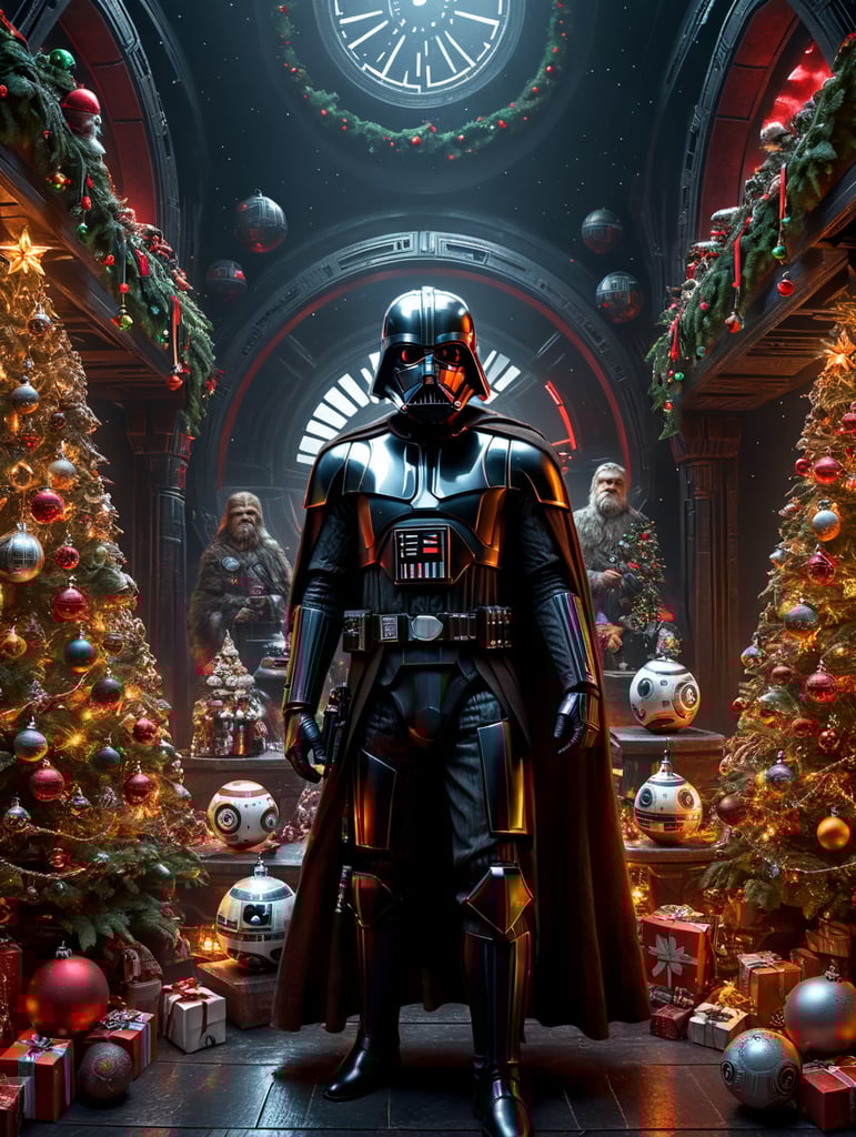 Darth Vader Christmas Wallpaper