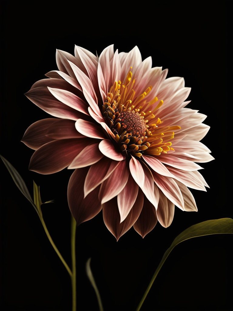 Lumenor AI Image Generation - fractal flower black background deep ...