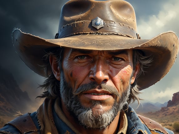Premium Free ai Images | cowboy face