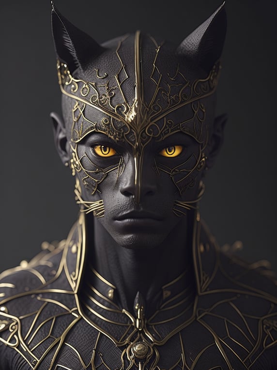 Premium Free ai Images | anthropomorphism cat man in full growth full ...