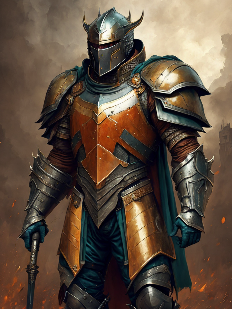 Lumenor AI Image Generation - medieval knight iron armor after the ...