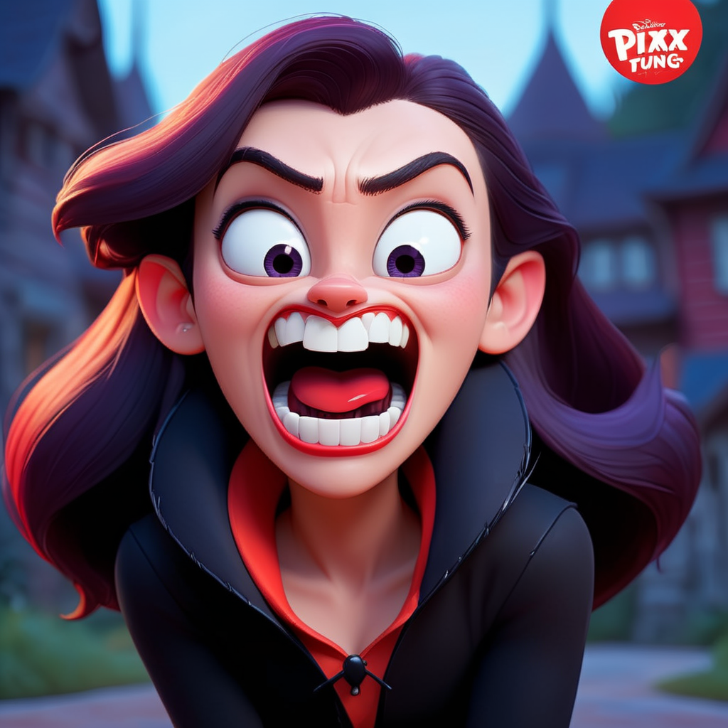 Premium Free ai Images | vampire fangs