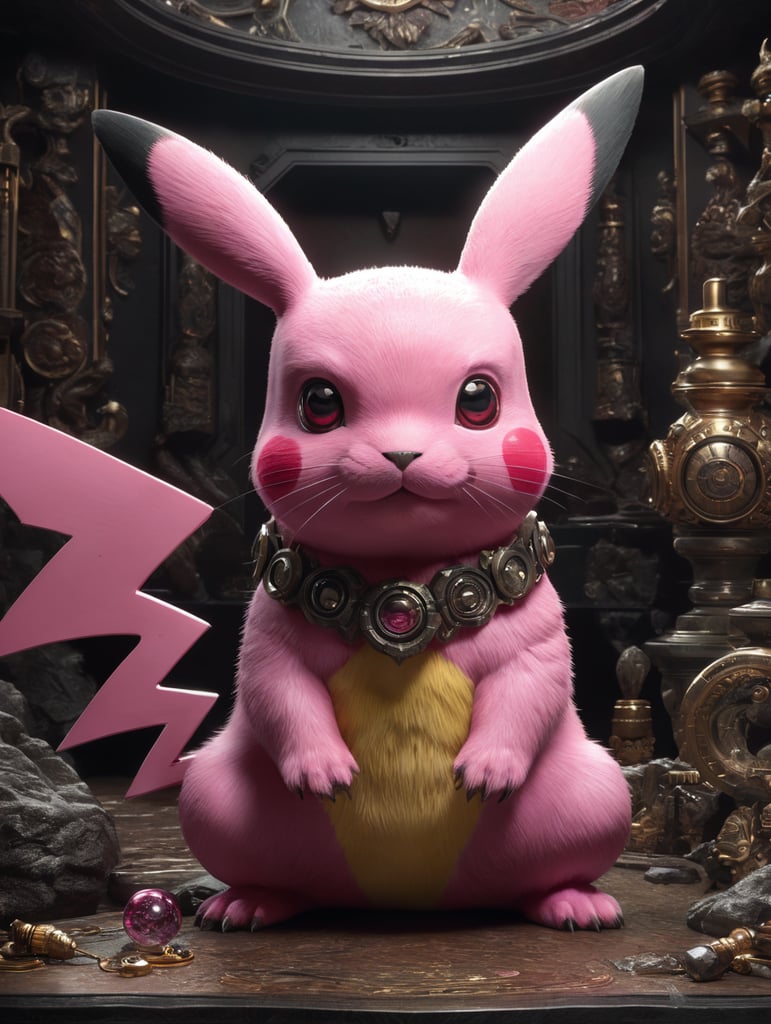 Premium Free ai Images | pink pikachu