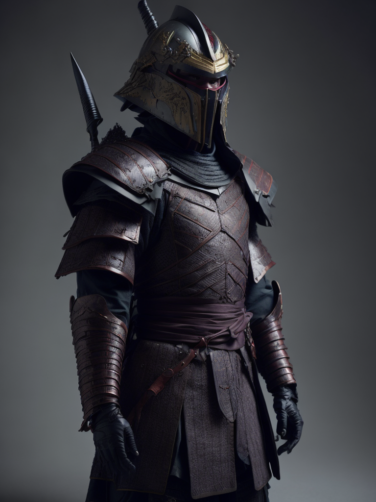 Lumenor AI Image Generation - samurai armor concept art