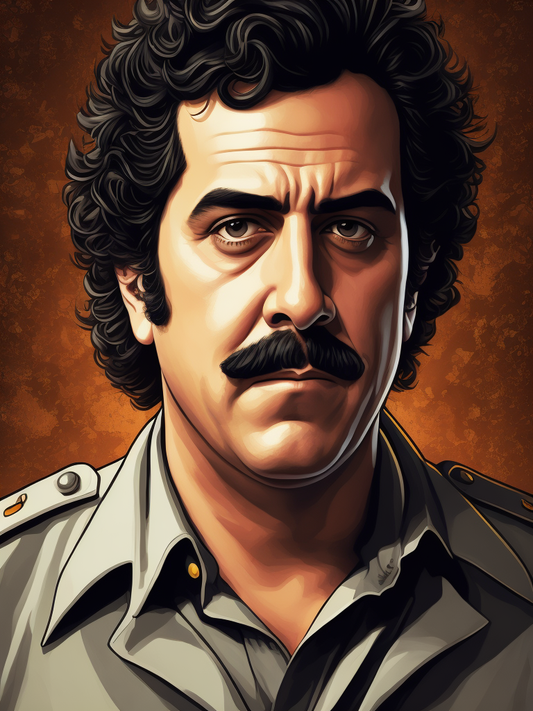 Lumenor AI Image Generation - pablo escobar portrait comic mad magazine ...