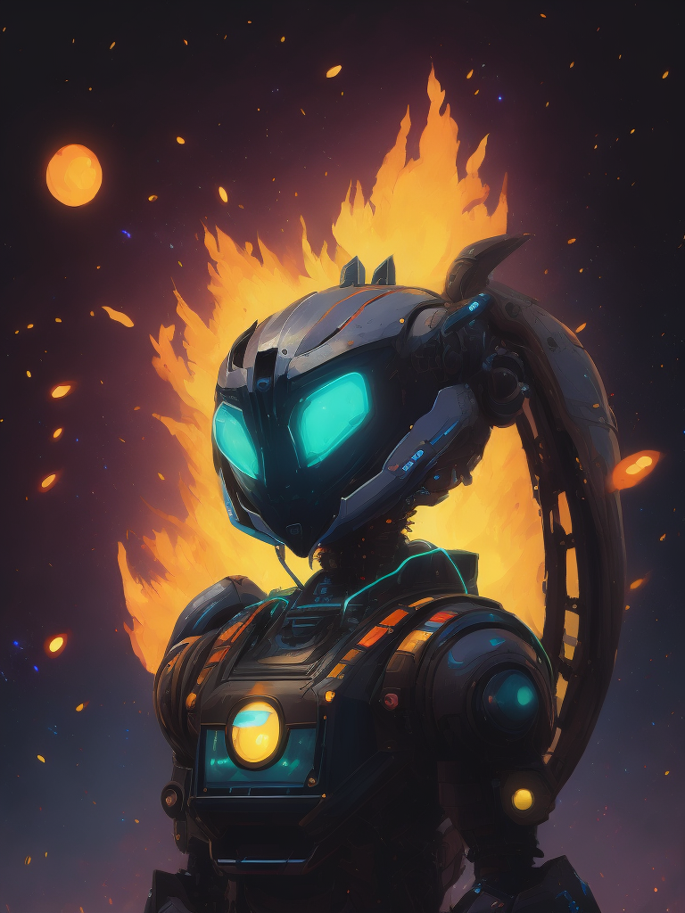 Lumenor AI Image Generation - photo of fusion of robot monster with an ...