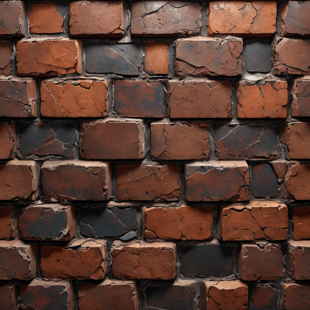 Premium Free ai Images | cracked brown brick texture seamless