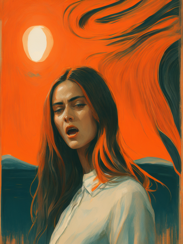 Lumenor AI Image Generation - the scream edvard munch real life
