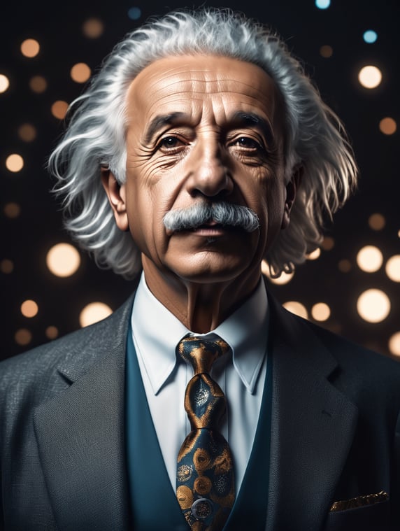 Premium Free ai Images | albert einstein in dj style swagger in his ...