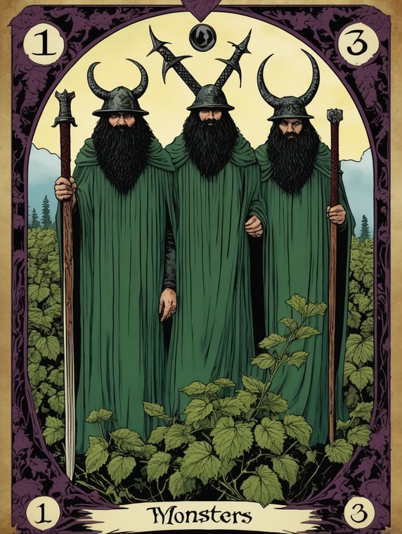 Premium Free ai Images | folk horror witchcraft hirsute kudzu monsters ...