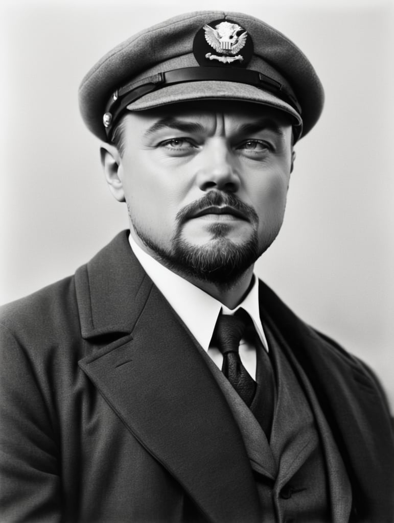 Premium Free ai Images | closeup portrait of balding leonardo dicaprio ...
