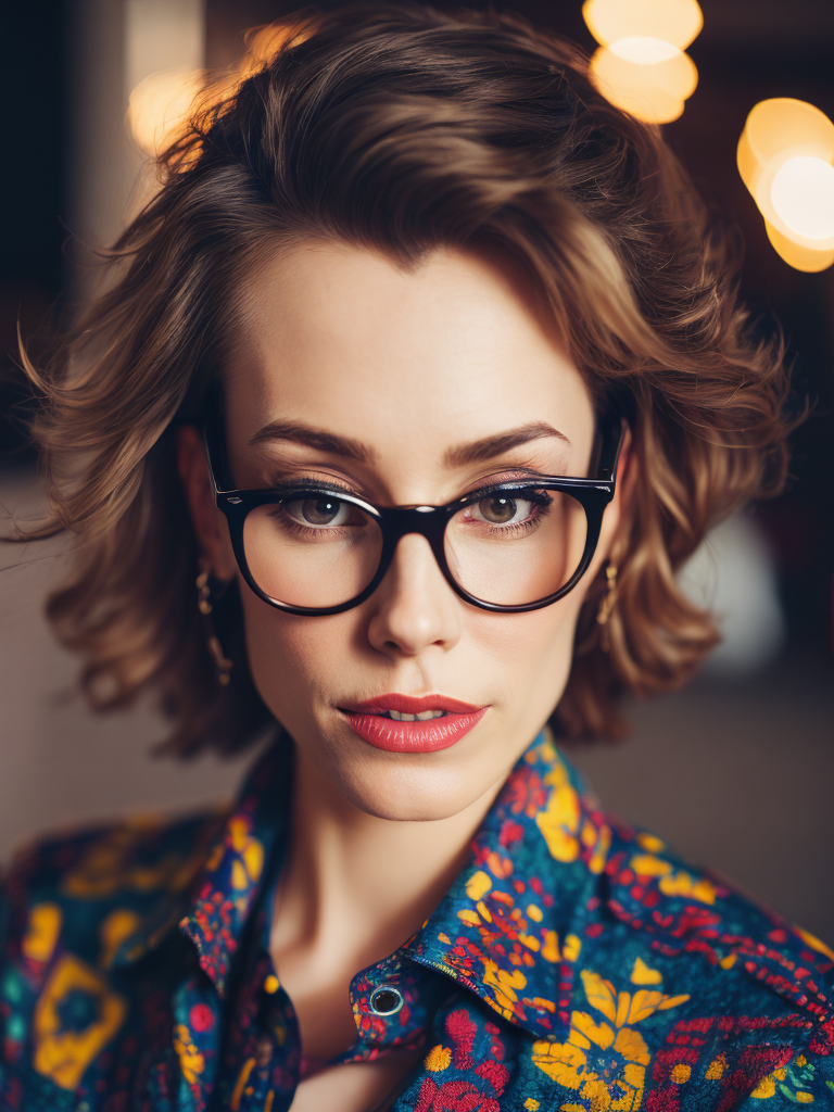 Lumenor AI Image Generation - carole anne kast wayfarer glasses ...