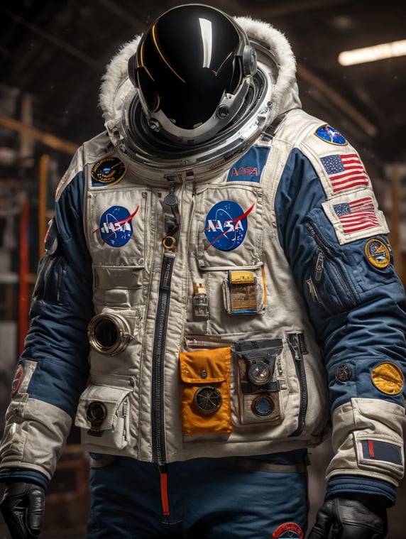 Premium Free ai Images | photo of nasa style winter jacket designed by ...