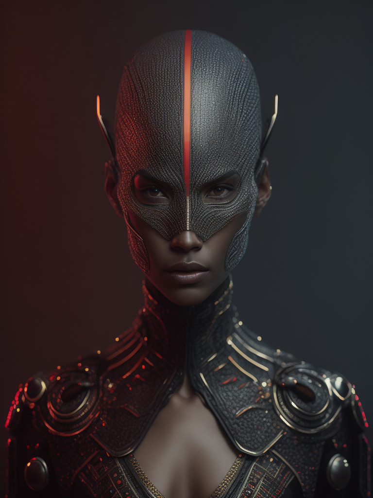 Lumenor AI Image Generation - contemporary humanoid woman alien with ...