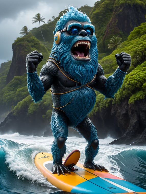 Premium Free ai Images | picture of blue yeti microphone riding ...