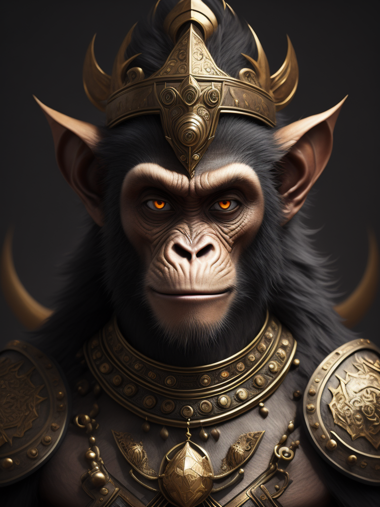 Premium Free ai Images | monkey god king