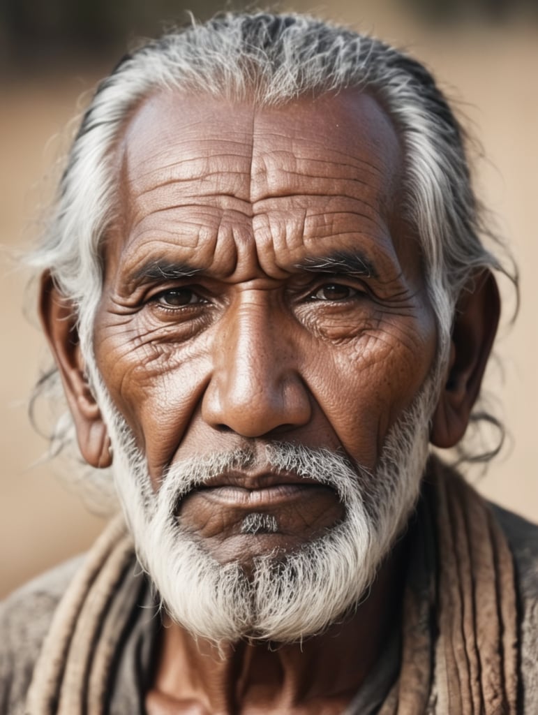 Premium Free ai Images | aboriginal old traditional mans face line art