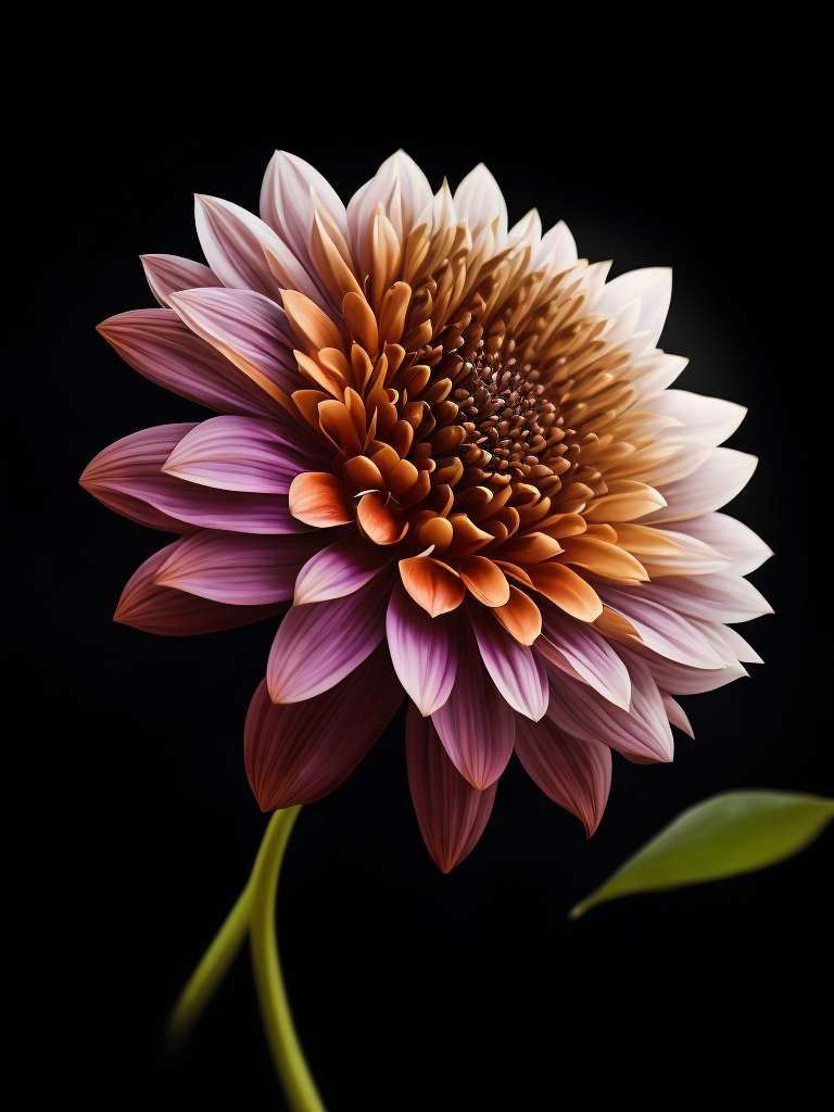 Lumenor AI Image Generation - fractal flower black background deep ...