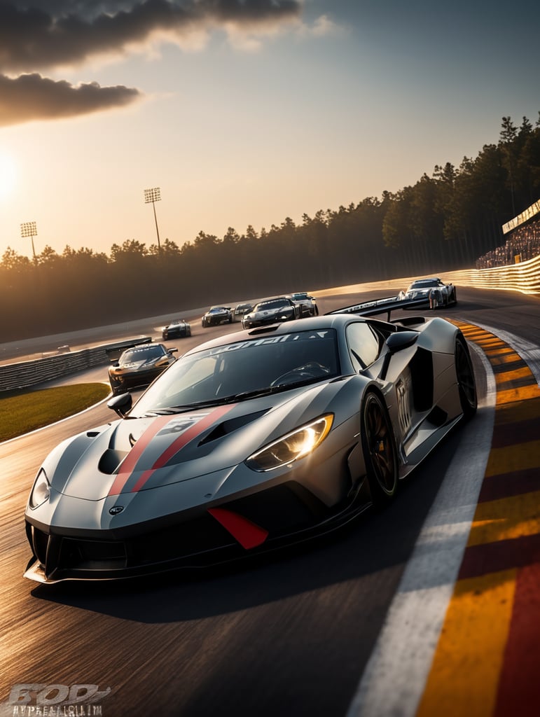 Premium Free ai Images | video game rendering of an epic race track ...