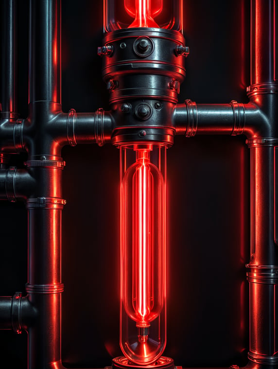 Premium Free ai Images | close up photo of neon tube glowing with ...