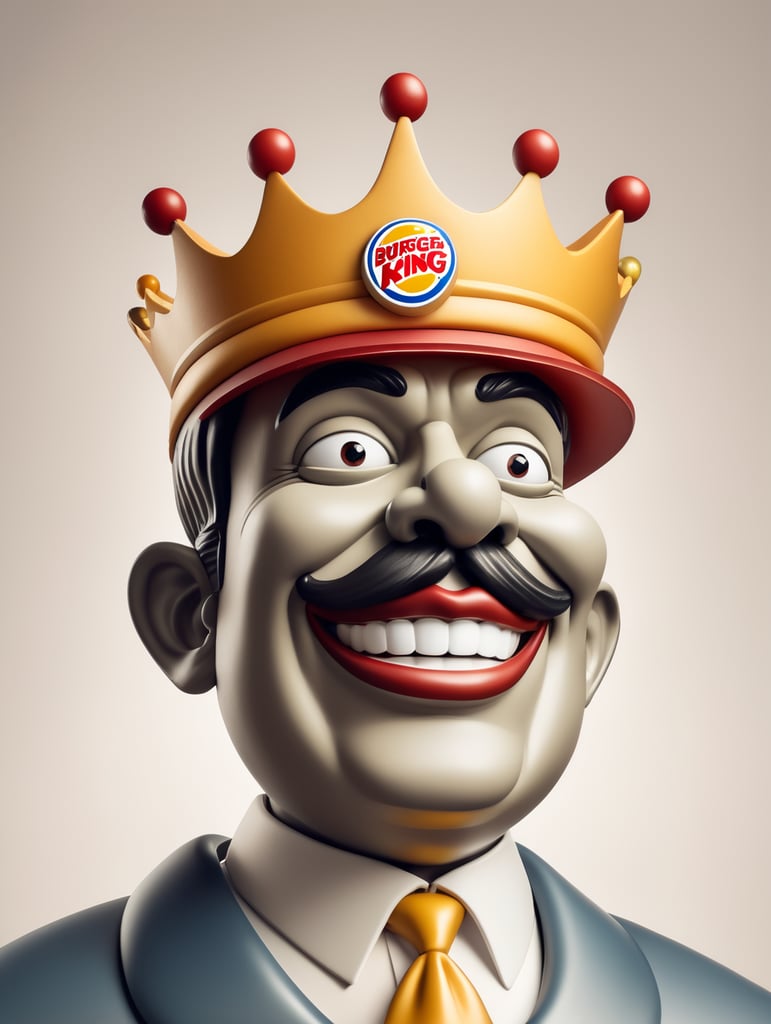 Premium Free ai Images | the burger king mascot