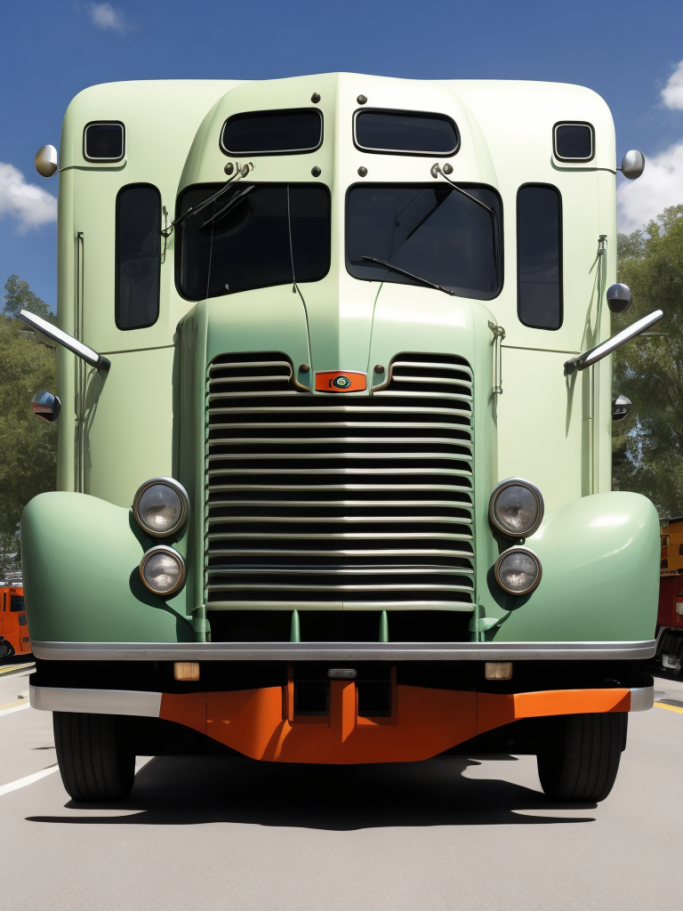 Lumenor AI Image Generation - flat nose truck cabover locomotive train ...