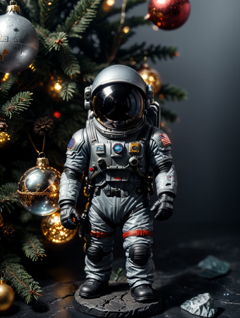Premium Free ai Images | astronaut small glass glass figure christmas ...