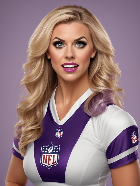 Premium Free ai Images | portrait of nfl cheerleader looking slightly ...