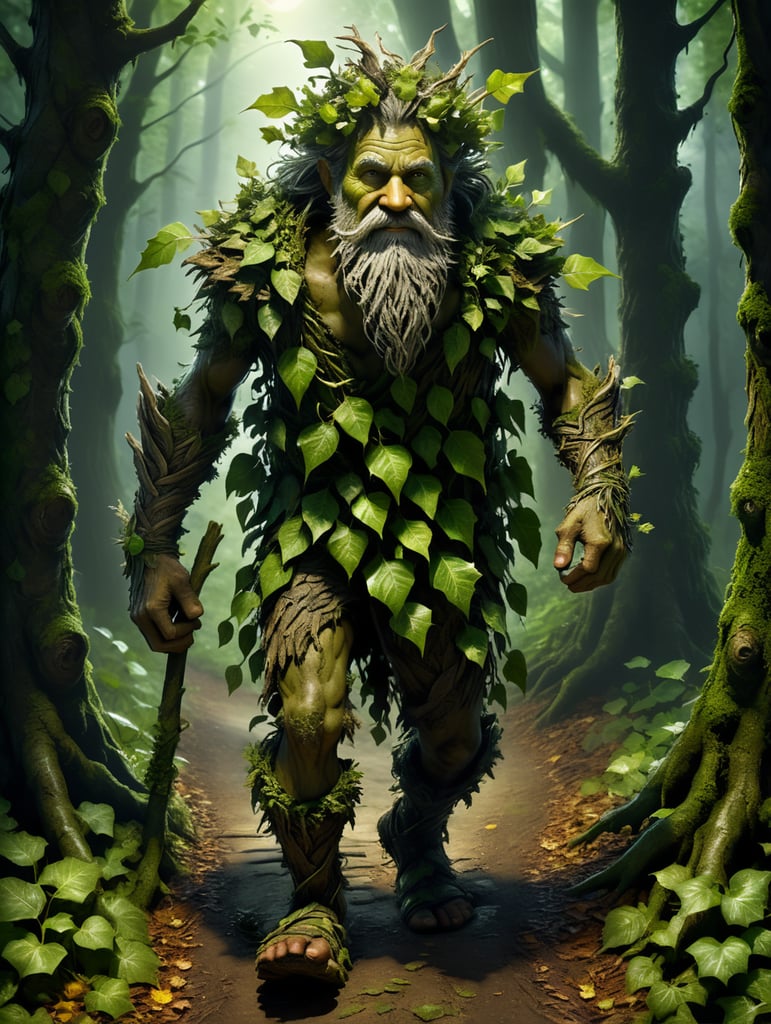 Premium Free ai Images | small wood spirit dressed in ragged clothes ...
