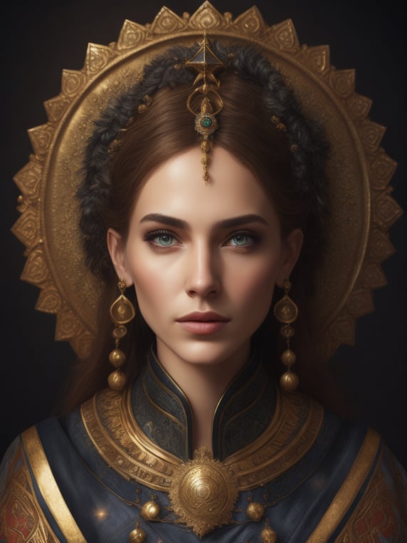 Premium Free ai Images | portrait of beautiful woman from russian fairy ...