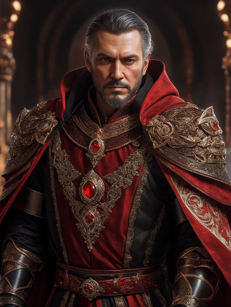 Premium Free ai Images | portrait of wealthy handsome and mysterious ...