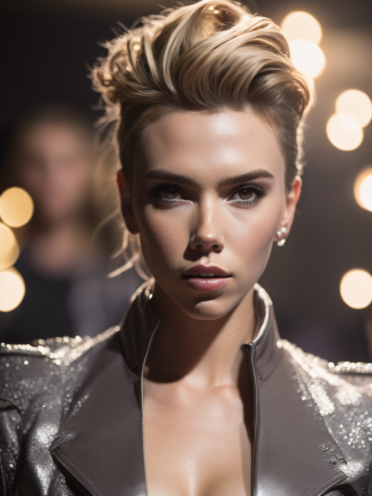 Premium Free ai Images | scarlett johansson as victorias secret model ...