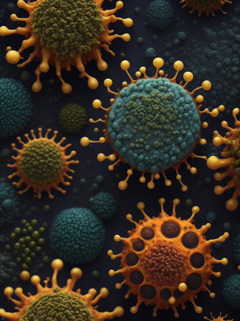 Lumenor AI Image Generation - bacteria texture pattern background top ...