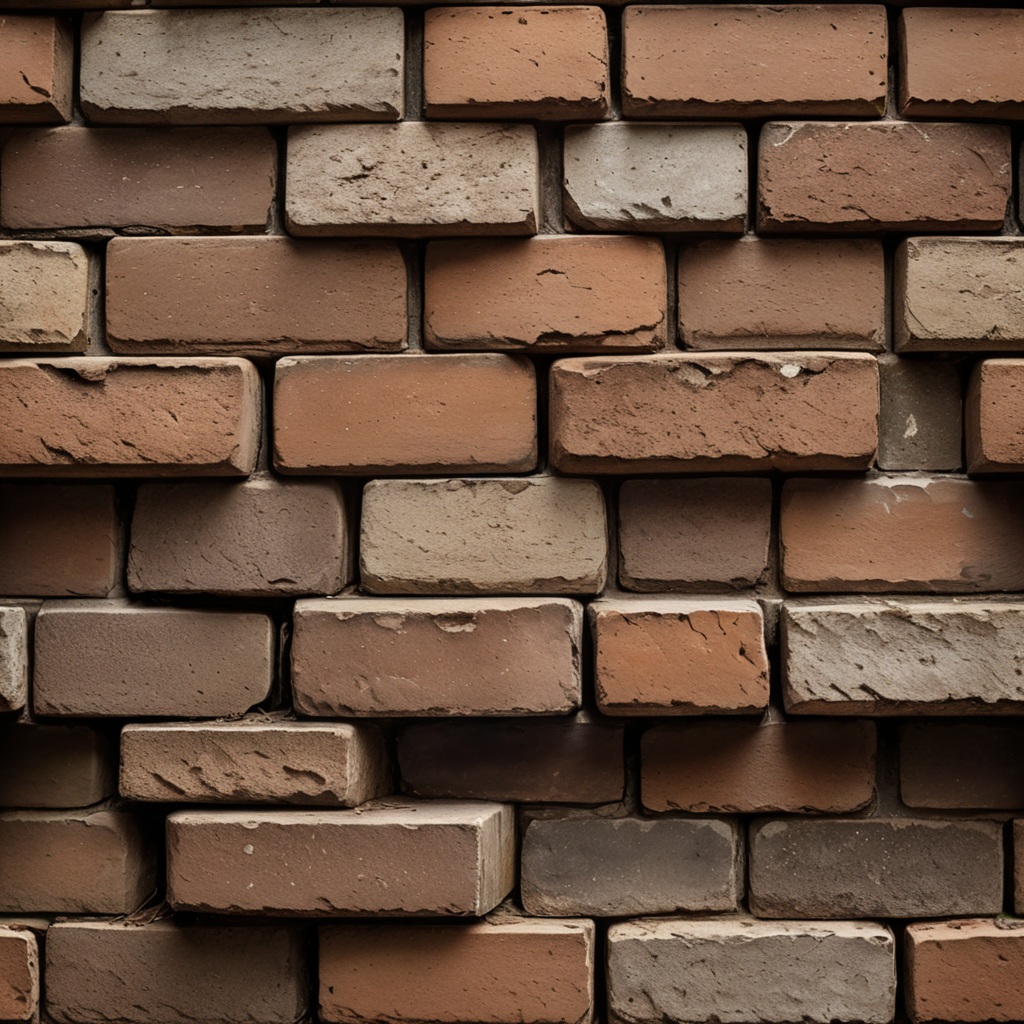 Premium Free ai Images | old brown brick texture seamless