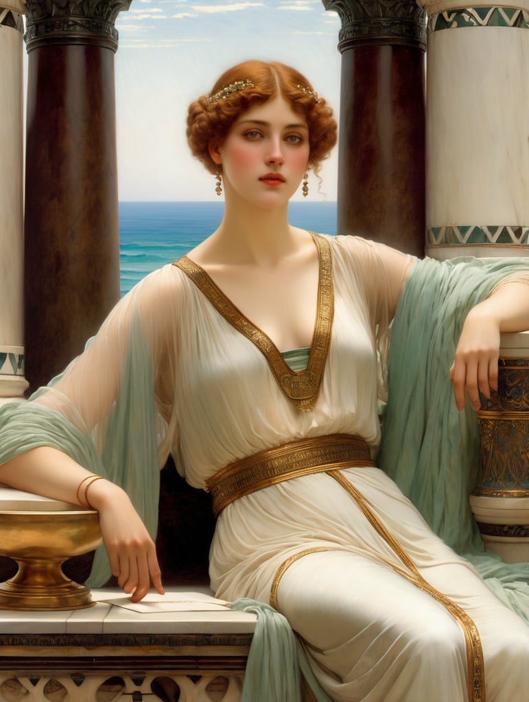 Premium Free ai Images | beautiful painting by sir lawrence alma tadema ...