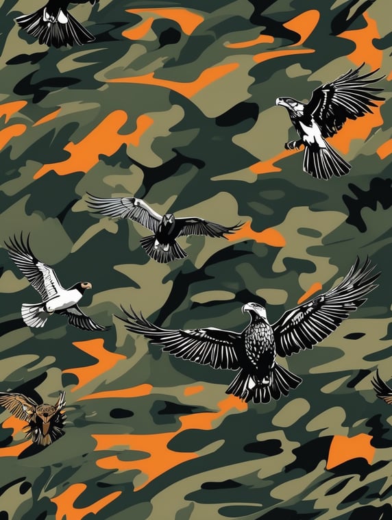 Premium Free ai Images | predator camouflage pattern vector art modern