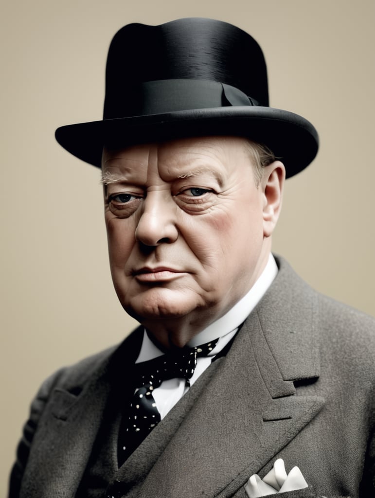 Premium Free ai Images | winston churchill