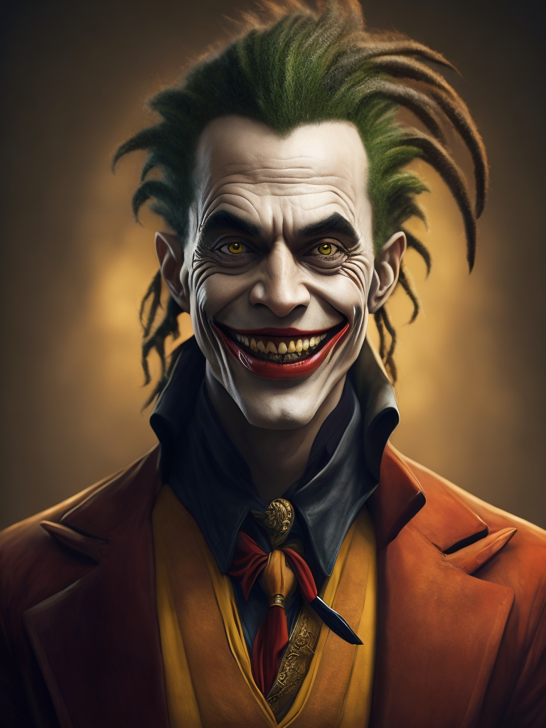 Lumenor AI Image Generation - rasta joker portrait highly detailed ...