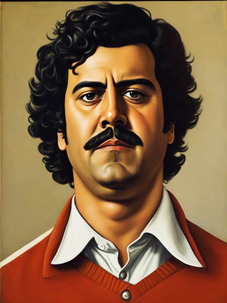 Lumenor AI Image Generation - pablo escobar portrait painting oil ...