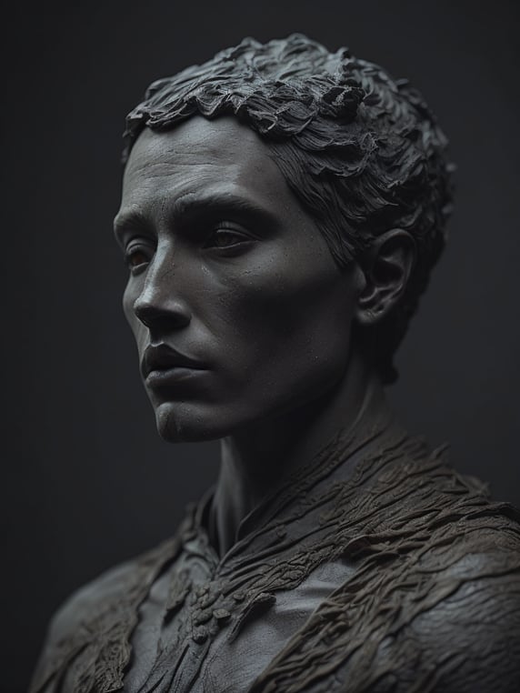 Premium Free ai Images | clay human sculpture