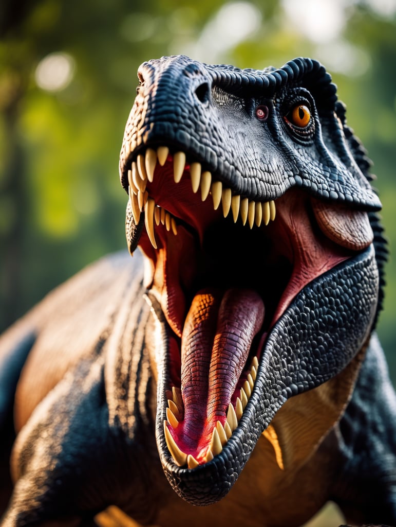 Premium Free ai Images | tyrannosaurus rex vibrant colors depth of ...