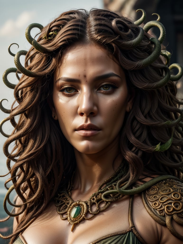 Premium Free ai Images | highly detailed full body of medusa