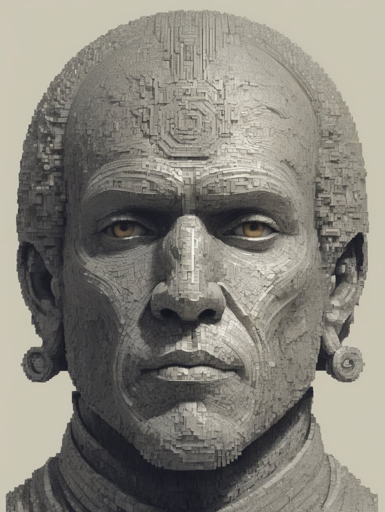 Premium Free ai Images | asciiart digital illustration digitals iso