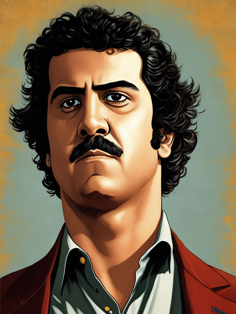 Lumenor AI Image Generation - pablo escobar portrait comic mad magazine ...
