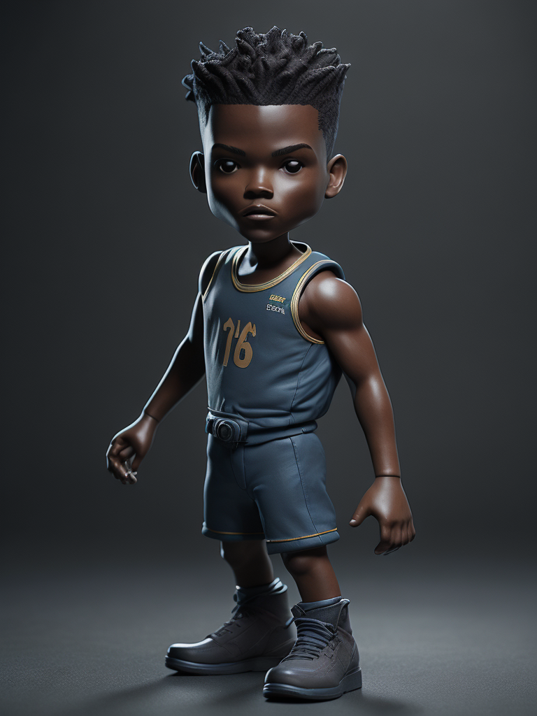Lumenor AI Image Generation - full body render of funko pop jimmy butler