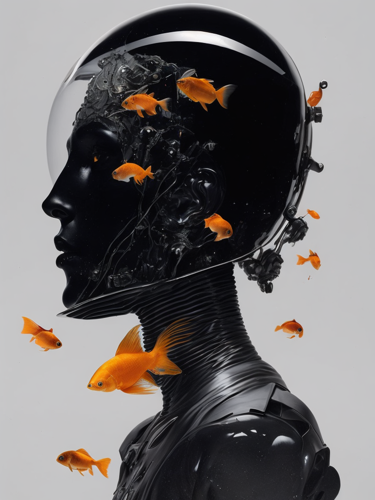 Lumenor AI Image Generation - surreal portrait cybernetic biotech peace ...